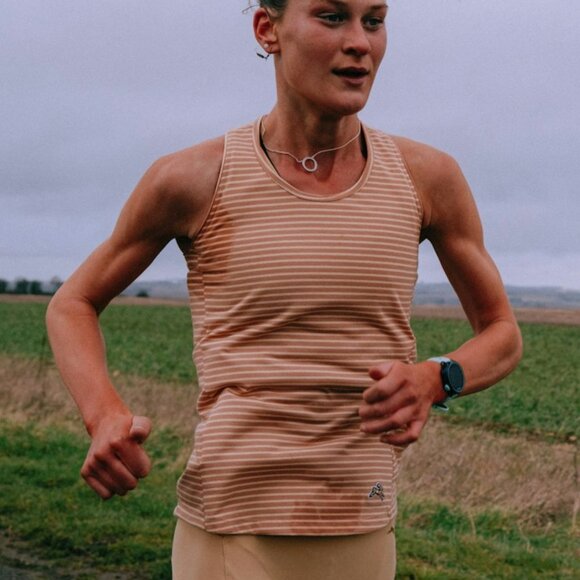 Tracksmith | Tops | Tracksmith Horizon Tank Gray Ivory Xs | Poshmark